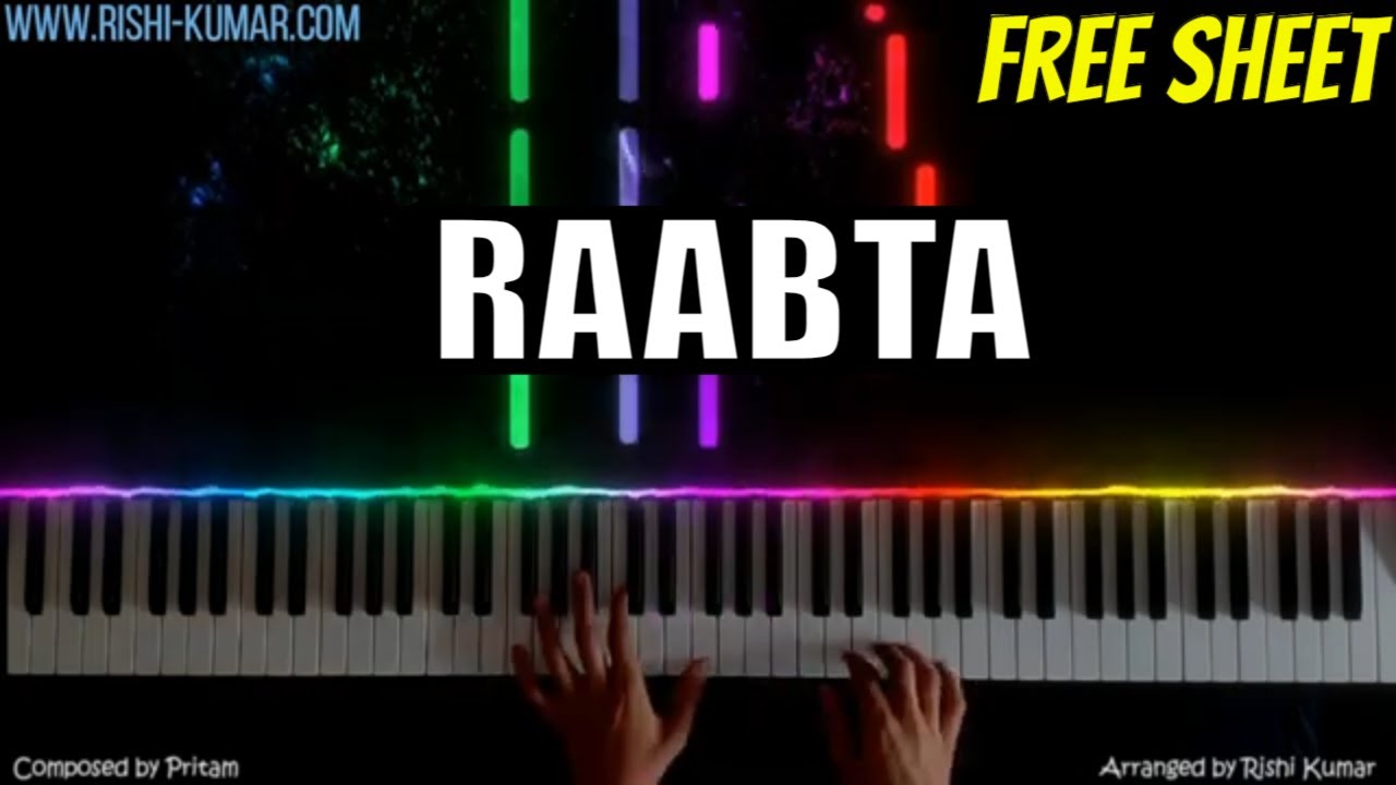 Raabta Piano Cover | Instrumental | Tutorial | Title Track | Notes ...