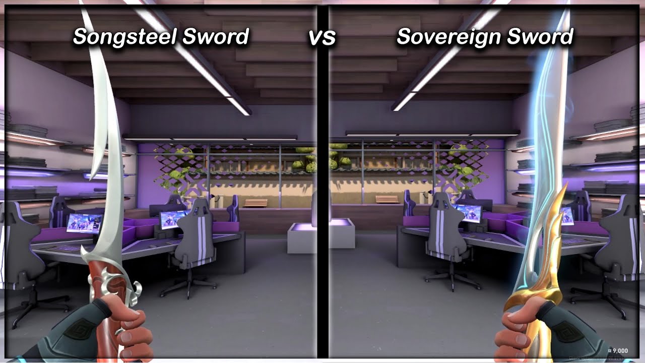 SOVEREIGN SWORD VS SONGSTEEL SWORD... WHICH IS BETTER? || VALORANT ...