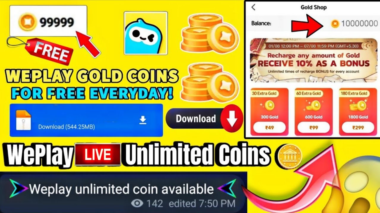 WePlay New Trick Unlimited Money | Weplay Unlimited Gold Coins 🪙 ...