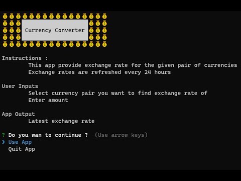 CLI Currency Converter using TypeScript (Demo) - YouTube