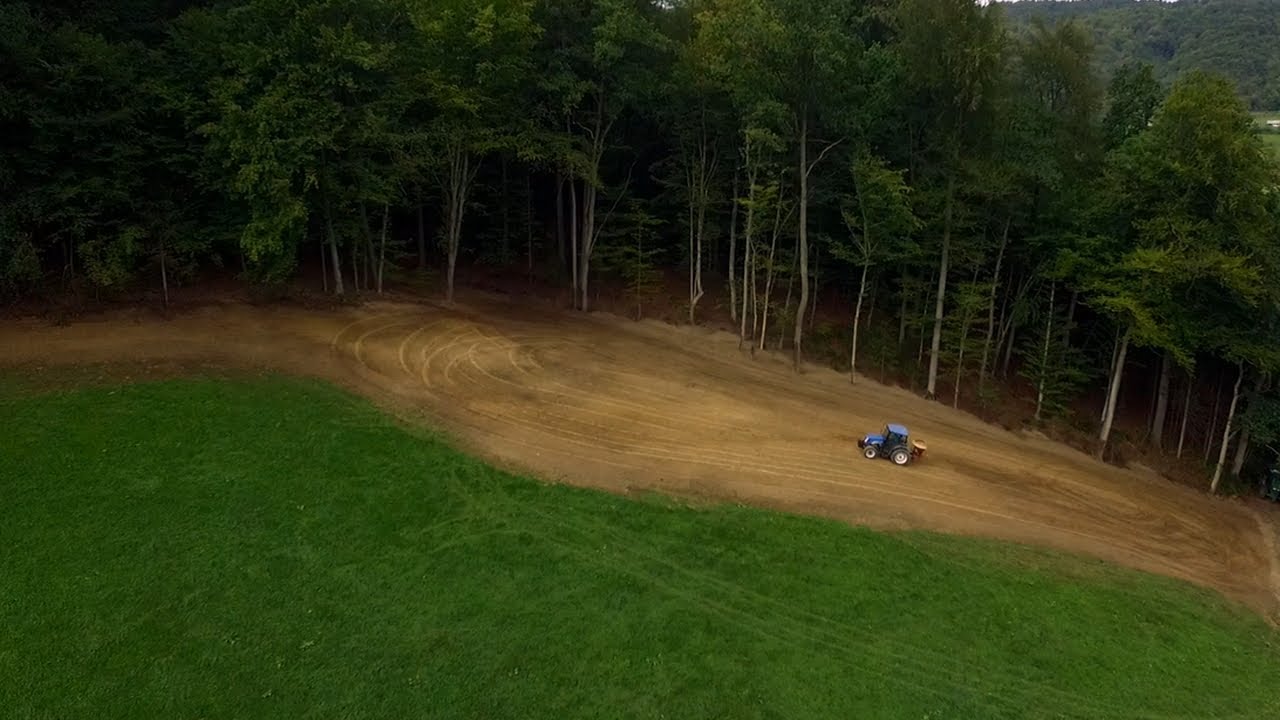 Seeding New Ground | Extending Grass Field - YouTube