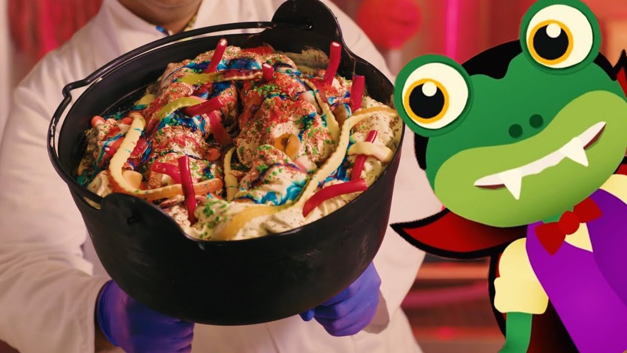Vampire Gecko and Mr Tee Halloween Make SCARY ICE CREAM!! | Gecko's ...