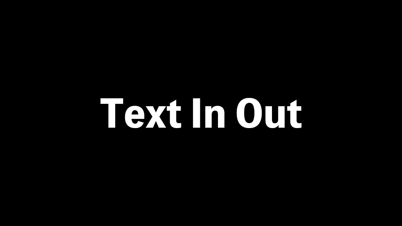 Adobe After Effects FFX素材 テキスト イン アウト コレクション_Text In Out Collection ...