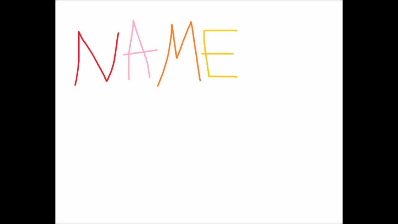 Name-Ation (name-animation) - YouTube
