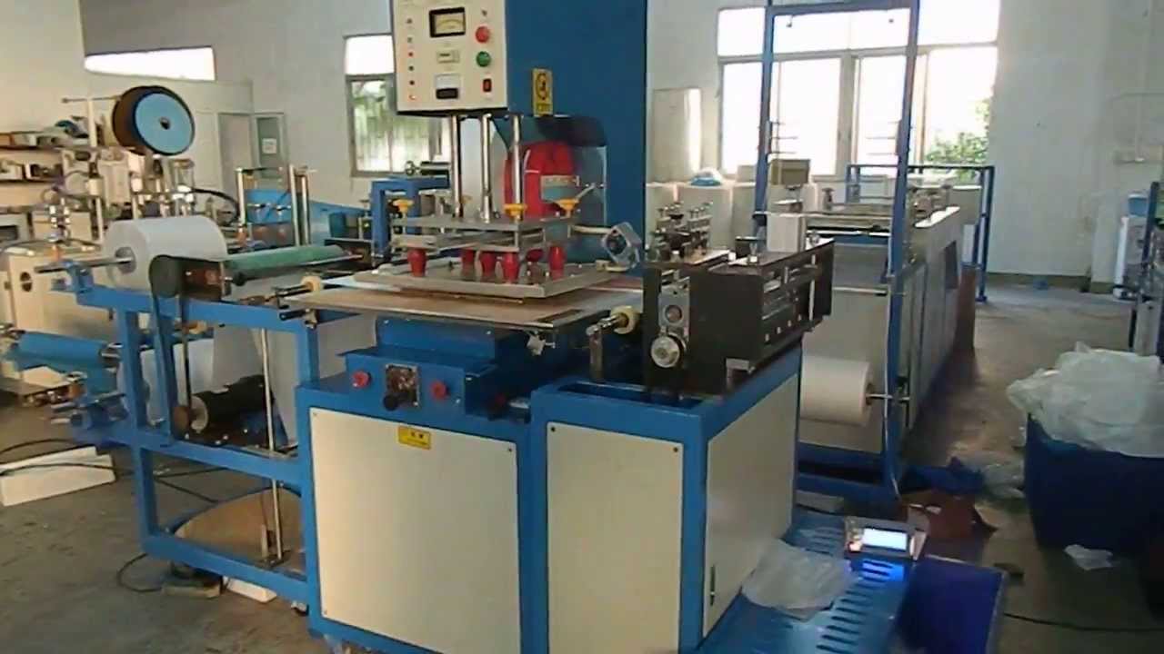 Urine bag making machine - YouTube