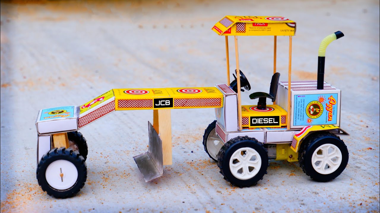 JCB Motor Grader at Home - Diy matchbox grader model - Matchbox jcb ...