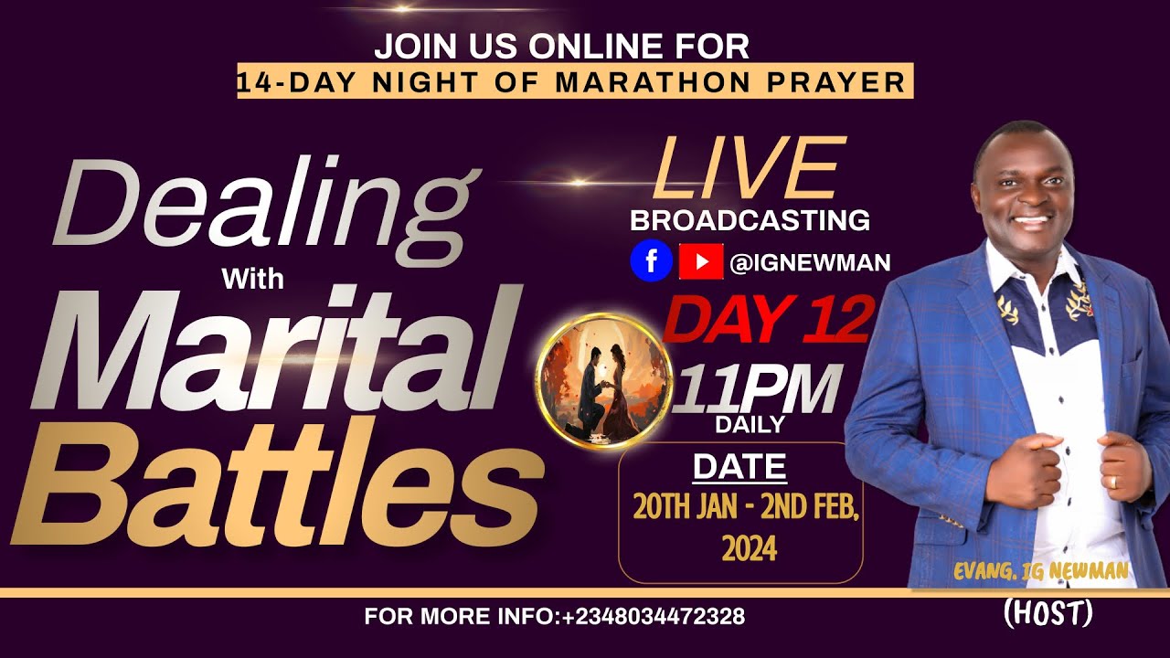 NIGHT OF MARATHON PRAYER - With Evang. IG Newman - YouTube