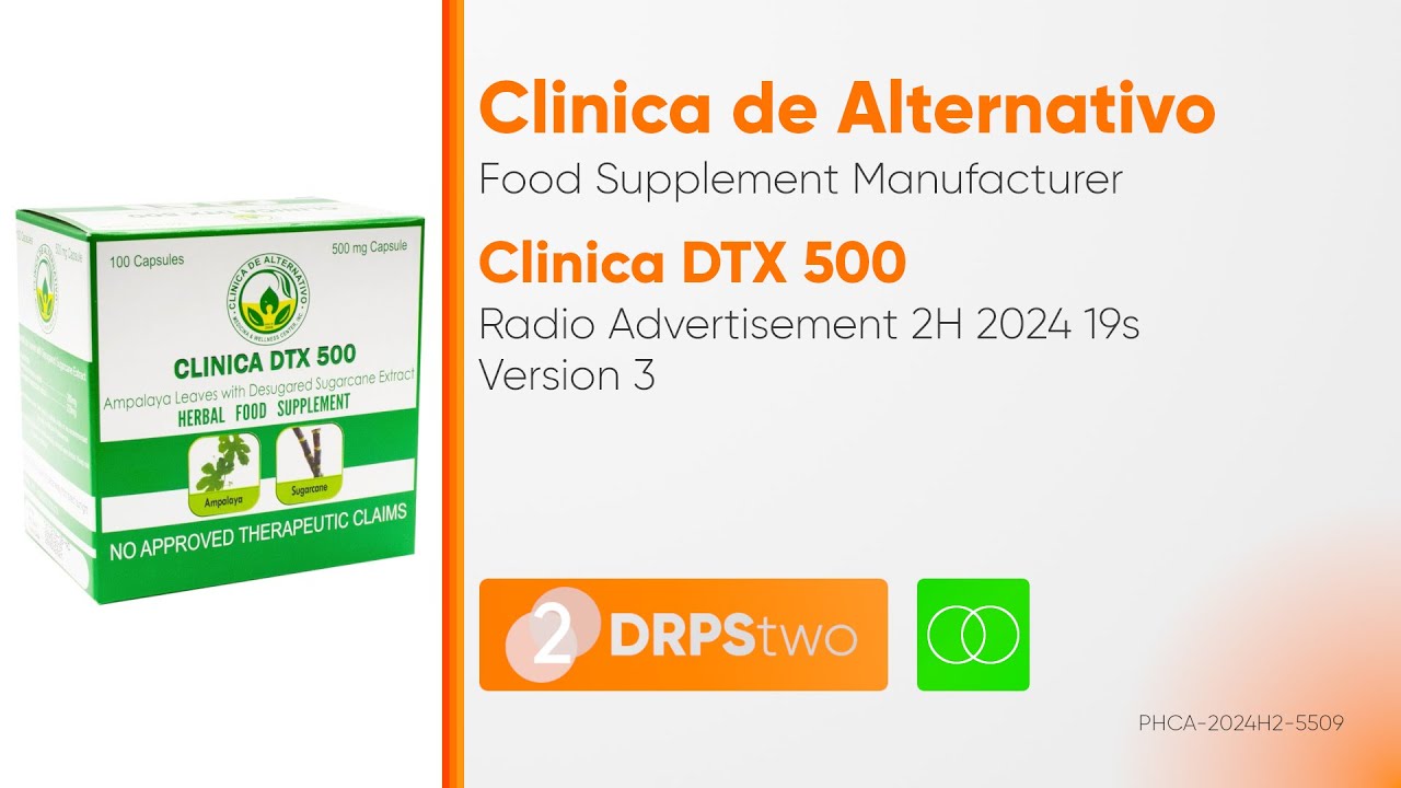 Clinica DTX 500 Radio Ad 2H 2024 21s (Version 3) [ST] - YouTube