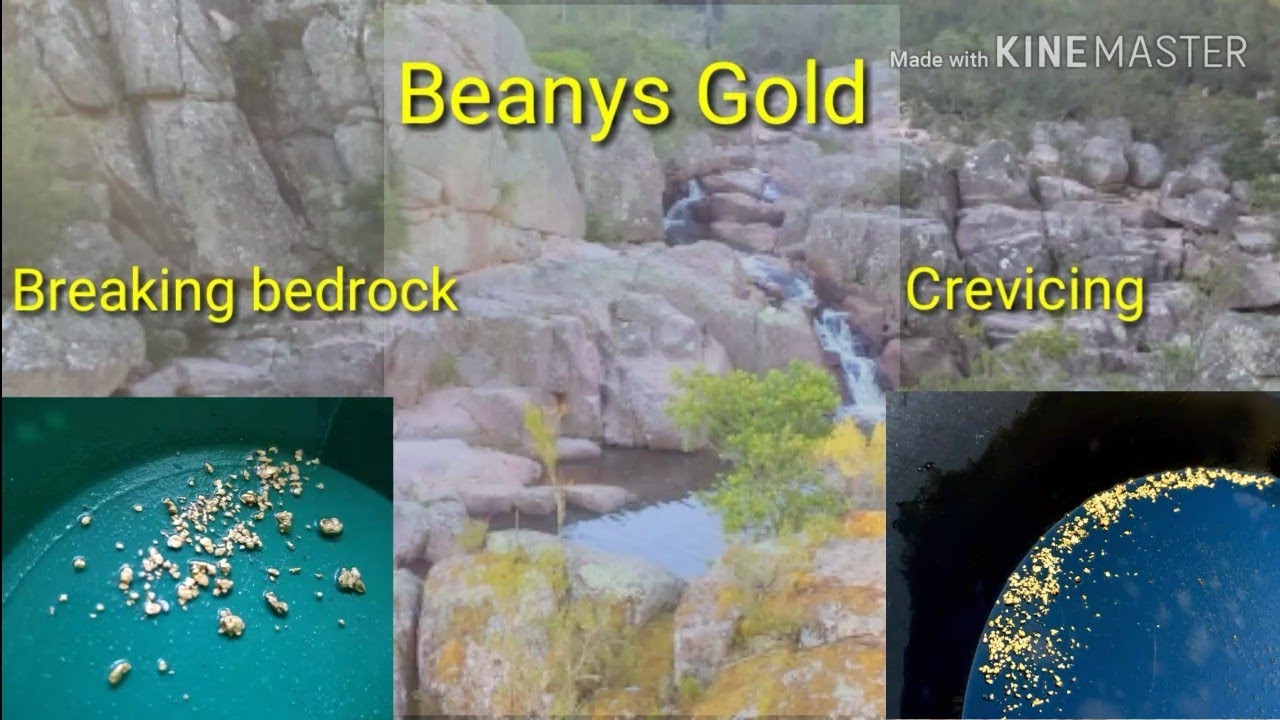 Breaking Bedrock and Crevicing Gold - YouTube