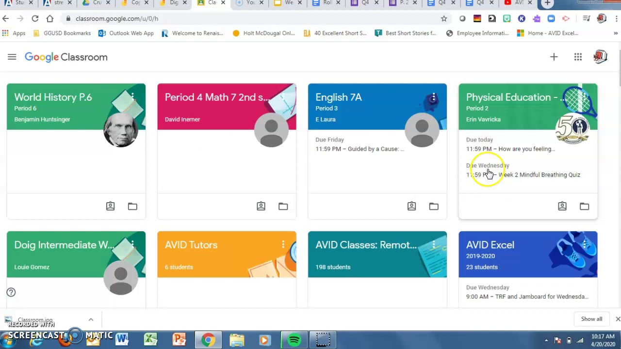 AVID weekly logs - YouTube