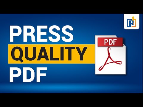 All About Press Quality Pdf from InDesign | Press Quality Pdf from ...
