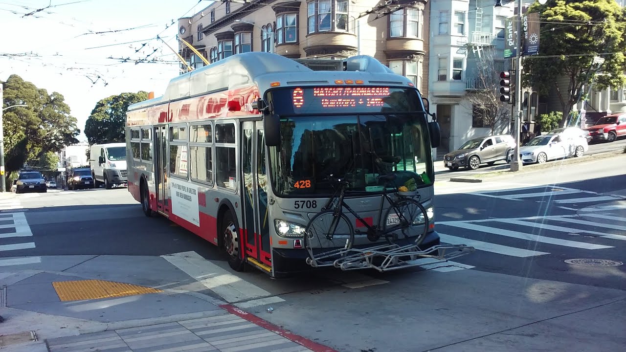SF Muni 2018 New Flyer XT40 5708 on Route 6 - YouTube