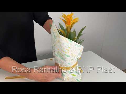 Super easy Plant pot gift wrapping #wrapflowers