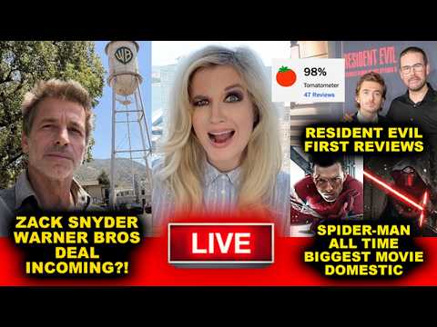 Zack Snyder Warner Bros Return IMMINENT?! Resident Evil Rotten Tomatoes! Spider-Man vs Star Wars!