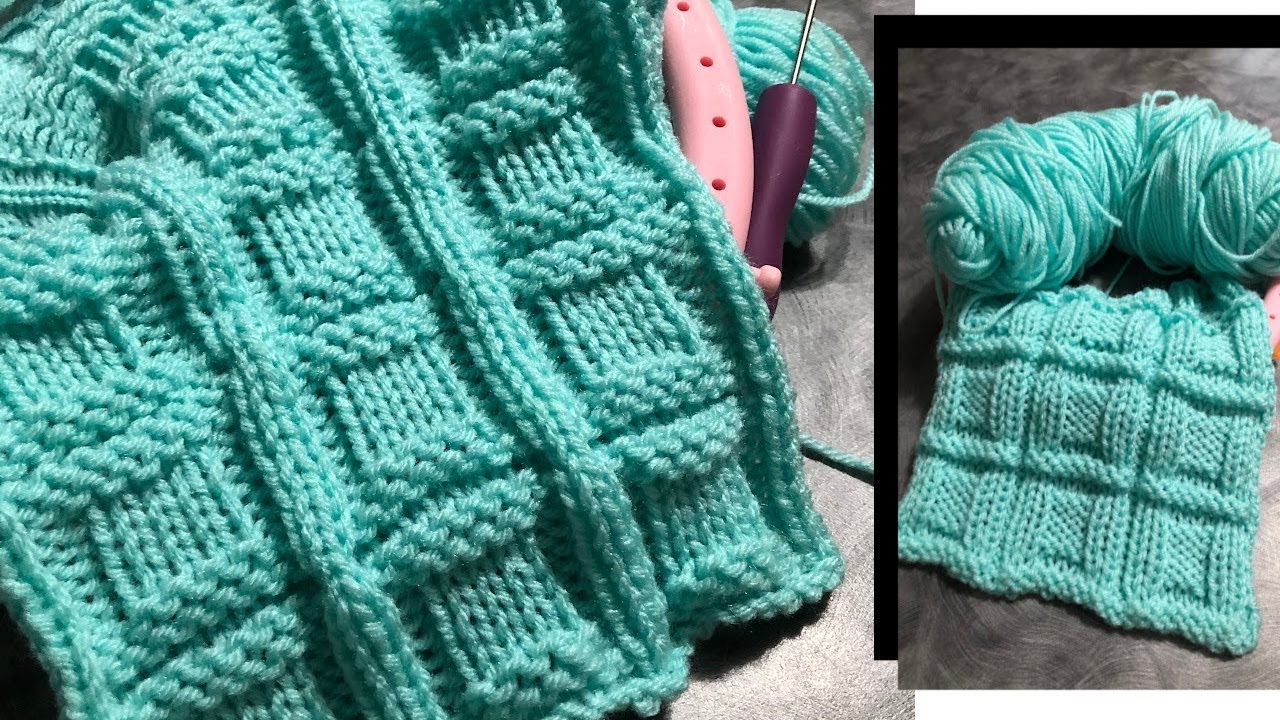 Loom Knit Button in a Square Stitch Pattern - Knits and Purls - YouTube