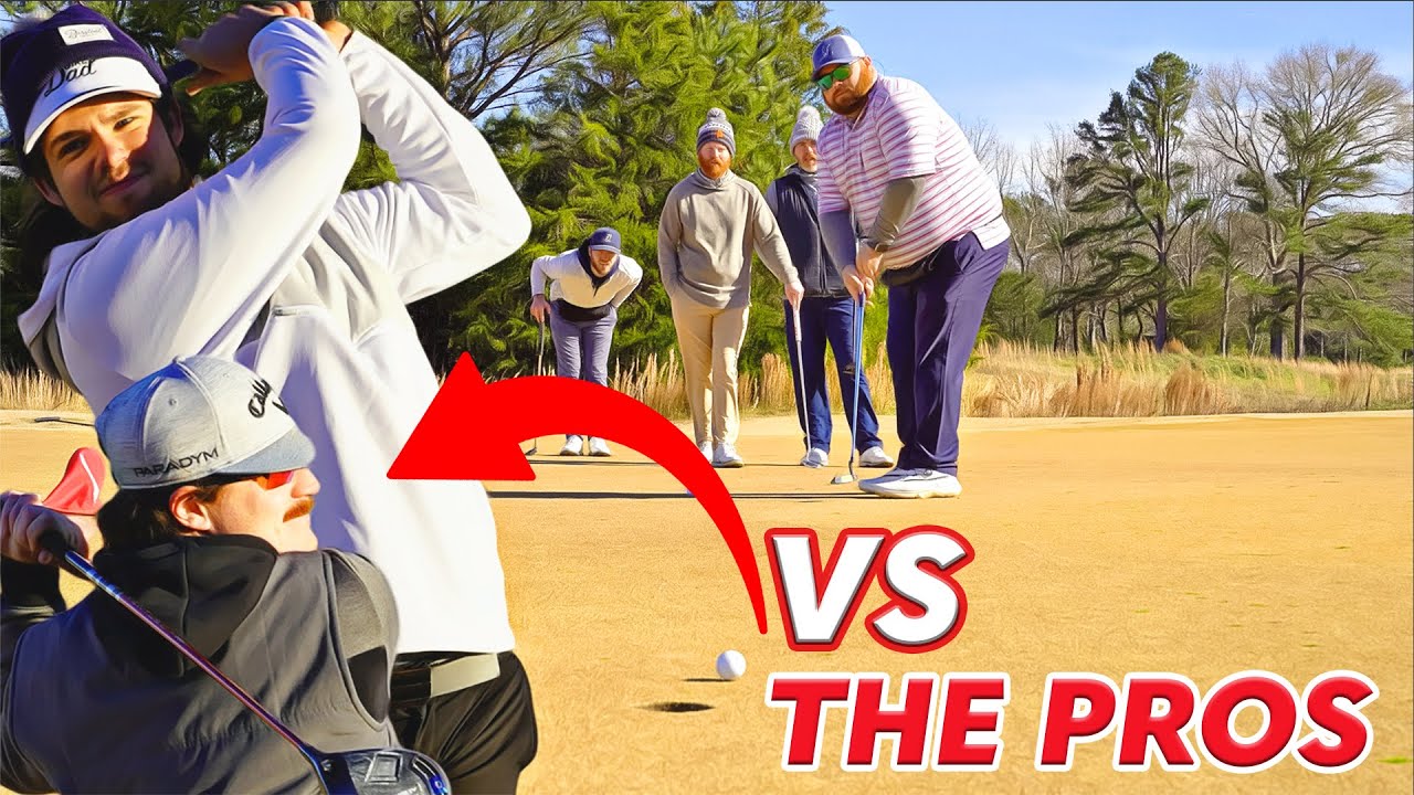4 Man Scramble Showdown: Taking on Golf Pros in Epic Golf Battle - YouTube