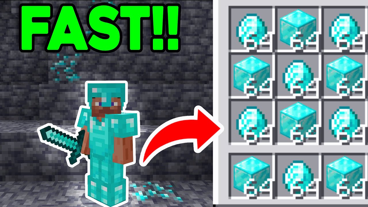 How To Find Diamonds FAST In Minecraft 1.21! - Java & Bedrock - YouTube