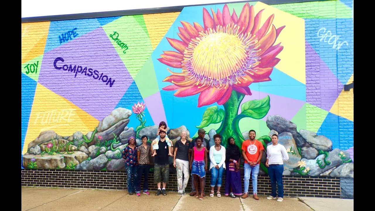 Dane County Job Center Mural - Northside Madison - YouTube