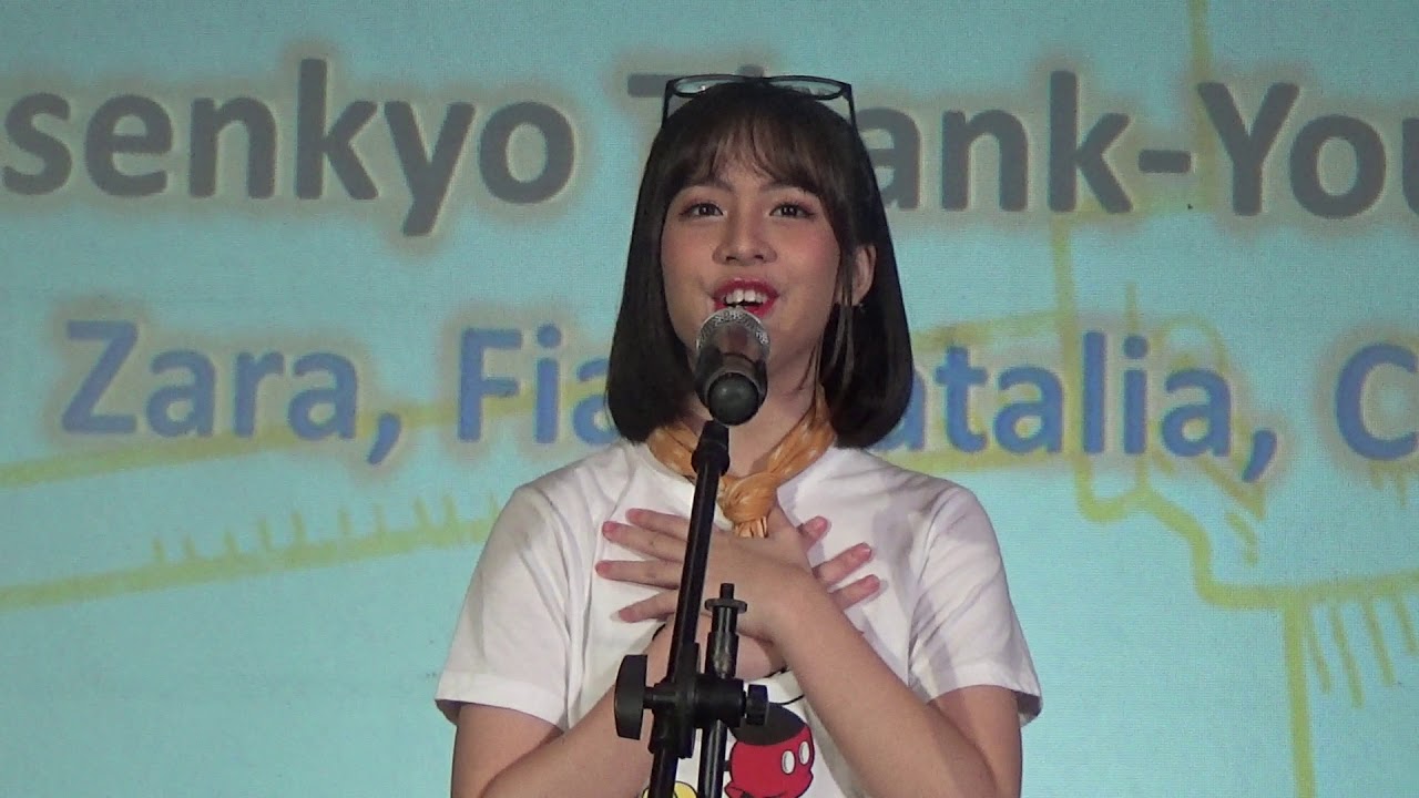 Adhisty Zara JKT48 Sousenkyo Thank You Speech Saka Agari Handshake ...