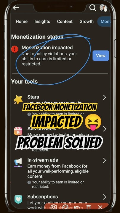 Facebook Monetization Impacted problem solved 100% | #facebook #monitizationpolicy #shortvideo ...
