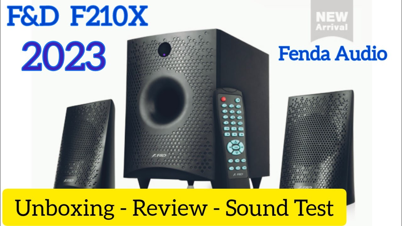 Fenda Technology 2023 || F&D F210X Unboxing Review Sound Demo ...