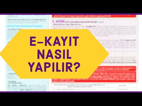 E-KAYIT NASIL YAPILIR - MANUEL KAYIT VE DİĞER DETAYLAR #ekayıt