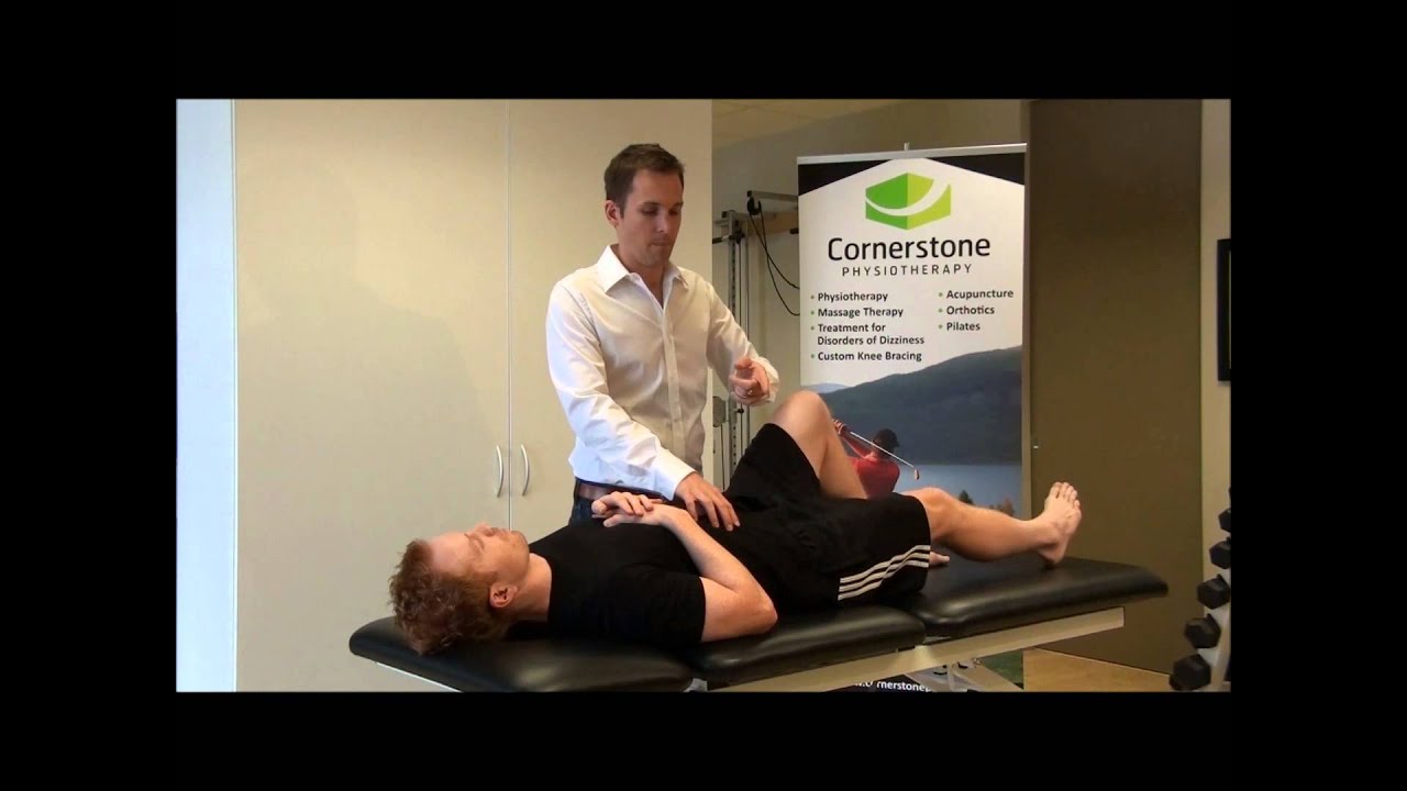 Physio Exercise - TA Contractions With Single Leg Extension - YouTube
