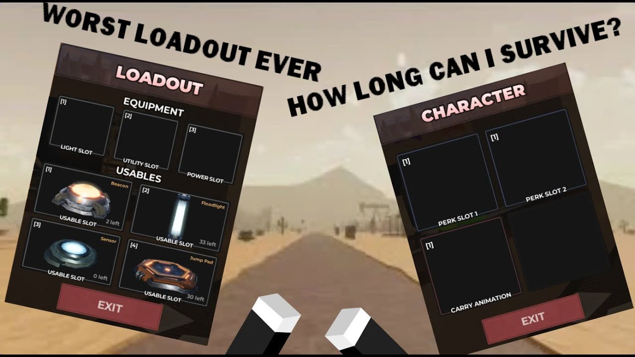 Using the WORST loadout on Evade | How long can I survive? - YouTube