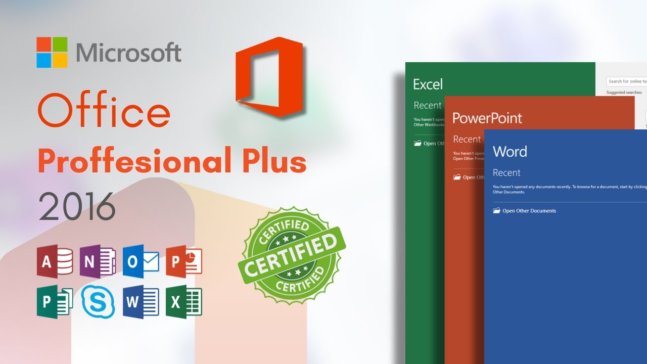 Hướng dẫn cài đặt Microsoft Office 2016 - 64bit (Word, Excel ...