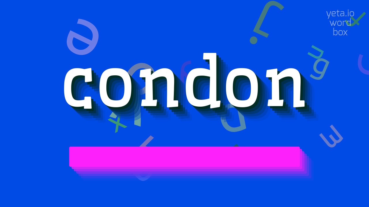 HOW TO PRONOUNCE CONDON? #condon - YouTube