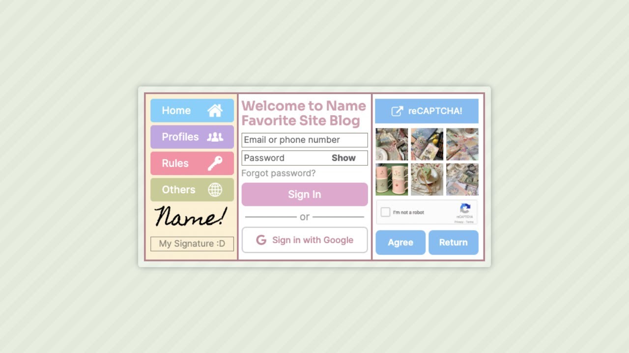 cute interactive carrd tutorial - cr chiggiri - YouTube
