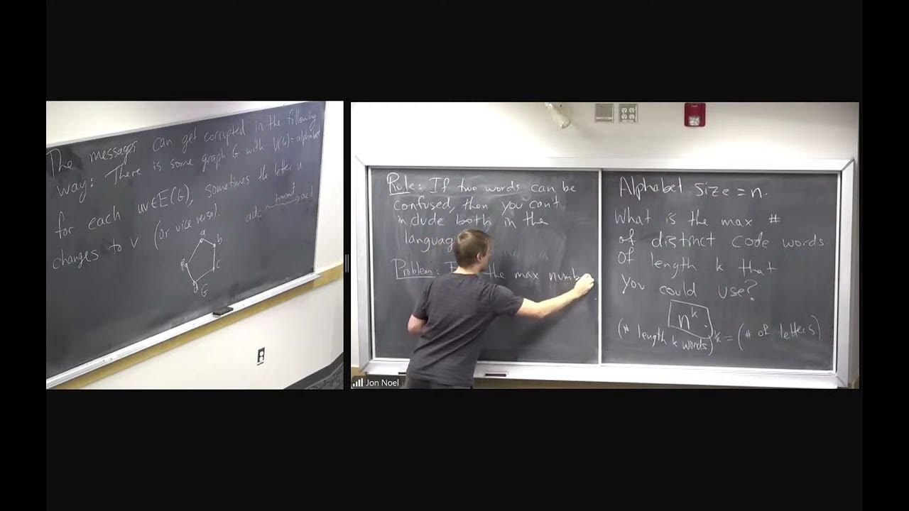 Extremal Combinatorics Lecture 28: Shannon Capacity Introduction - YouTube