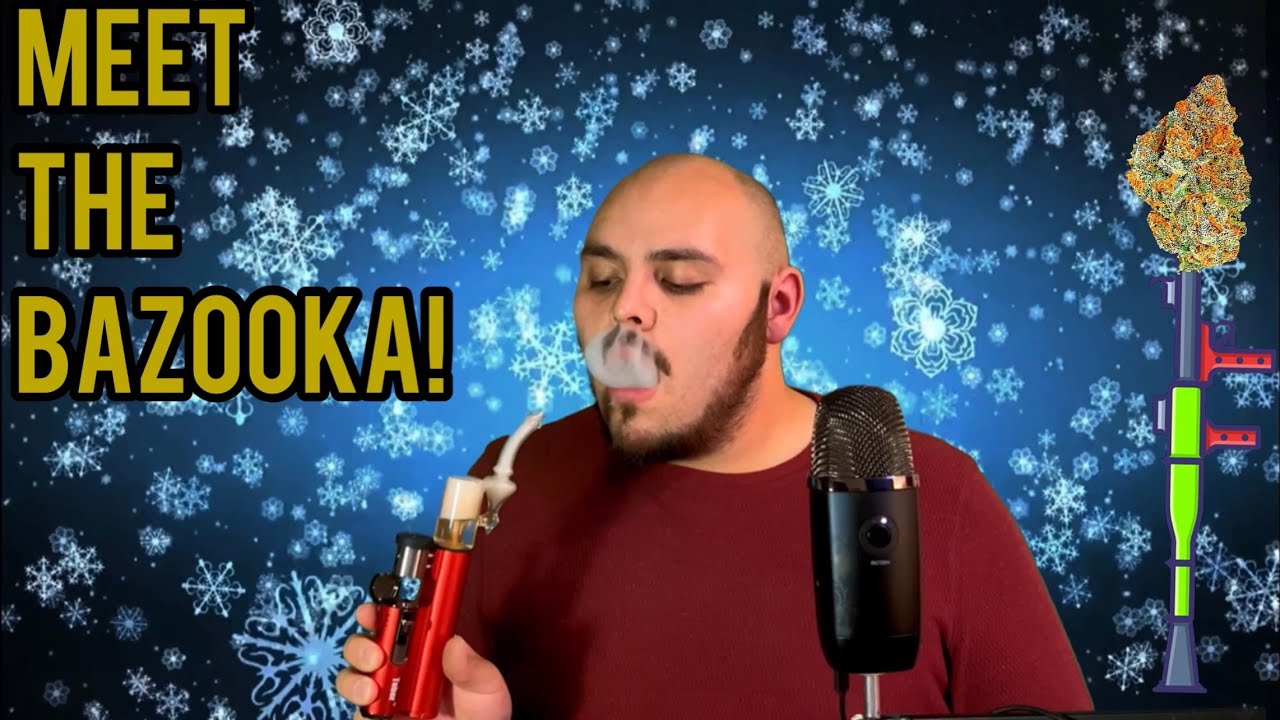 ASMR Weed Snowy Smoke Sesh With THE BAZOOKA💥💣💥 - YouTube