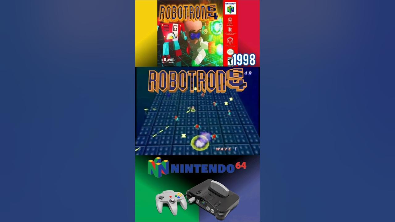 ROBOTRON 64 #retro #games #gamer #retrogames #nostalgia #80s #90s #robotron #nintendo64 #n64 ...