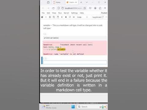 How to Change a Markdown Cell to a Code Cell using Jupyter Notebook in Microsoft Windows #shorts ...