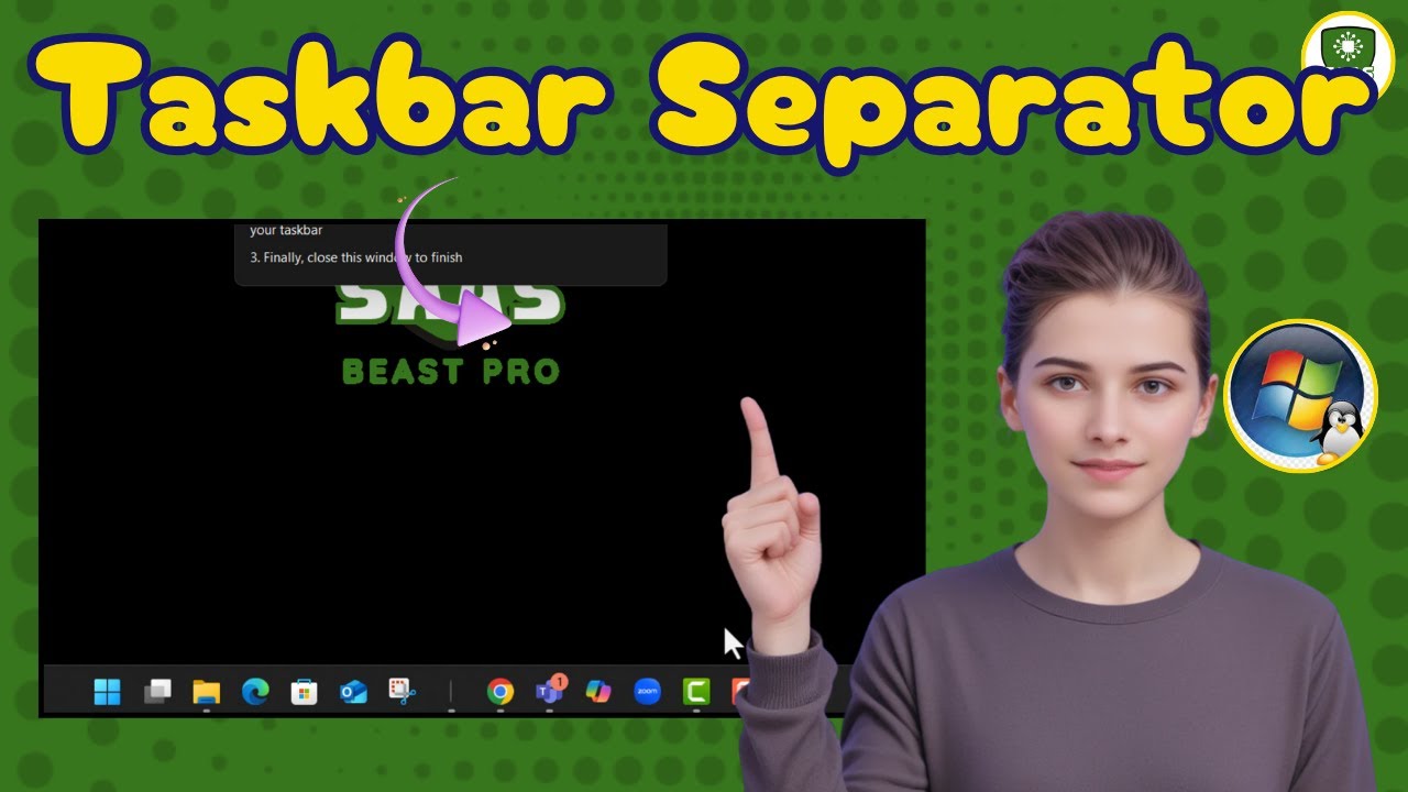How To Add A Separator Between Taskbar Icons on Windows 11 - Full ...