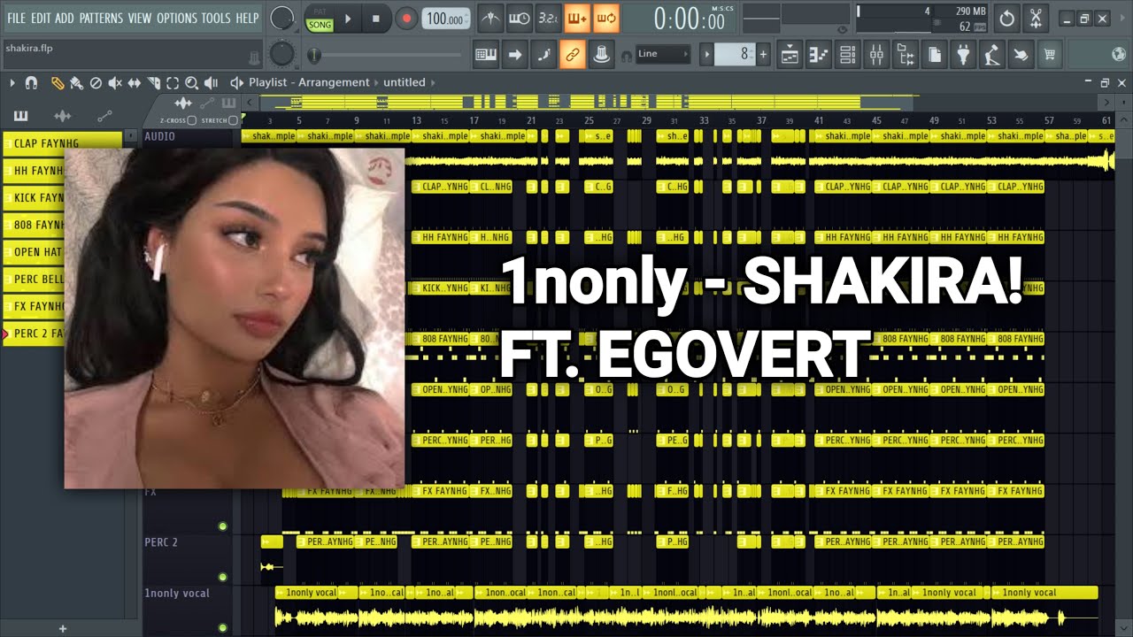 1nonly - SHAKIRA! FT. EGOVERT (FL Studio Remake + FLP) - YouTube