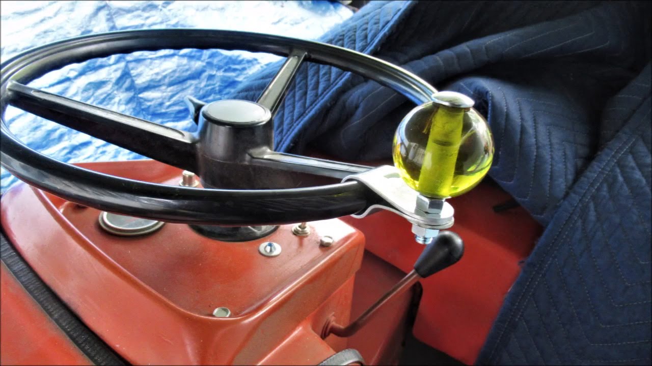 Install Spinner Knob on the Garden Tractor - YouTube