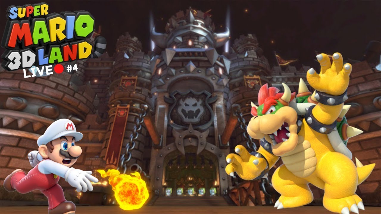 LIVE 04 - Super Mario 3D Land - World 8 e Castelo do Bowser! - YouTube