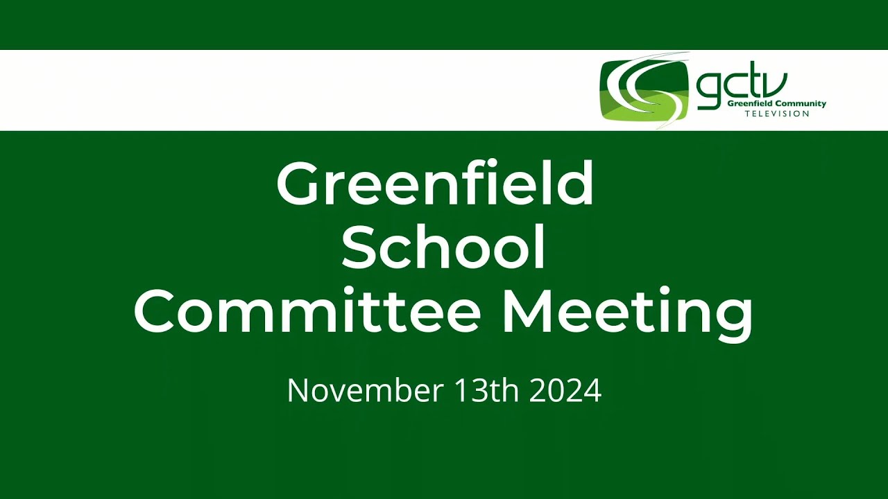 School Committee Meeting, 11 13 2024 - YouTube