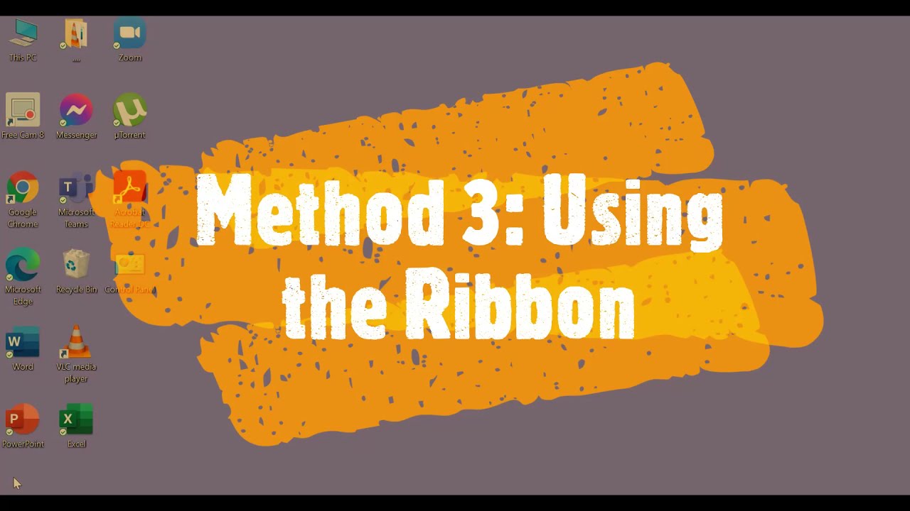 Creating a Folder- Using the Ribbon - YouTube