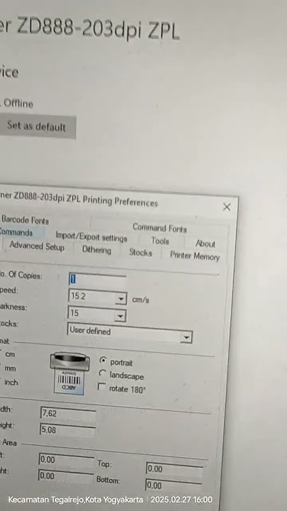 Setting Darkness Pada Printer Barcode Zebra | hasil Print kurang tebal tajam - YouTube