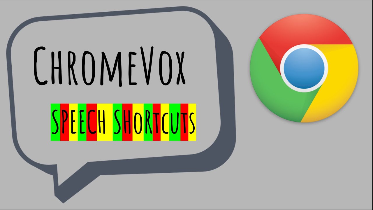 How to: Chromevox Speech Shortcuts - YouTube