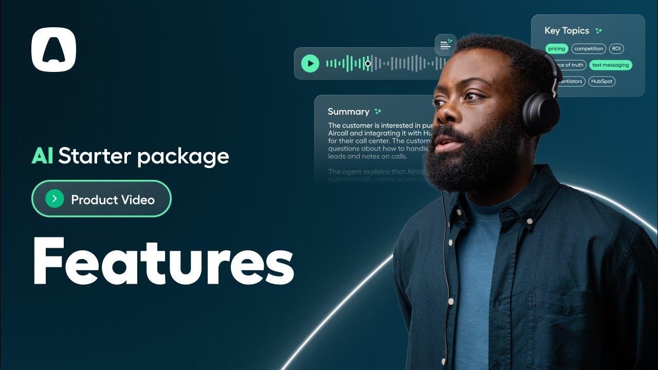 AI Starter package - Product video - Summary / Key topics / Call Ratio ...