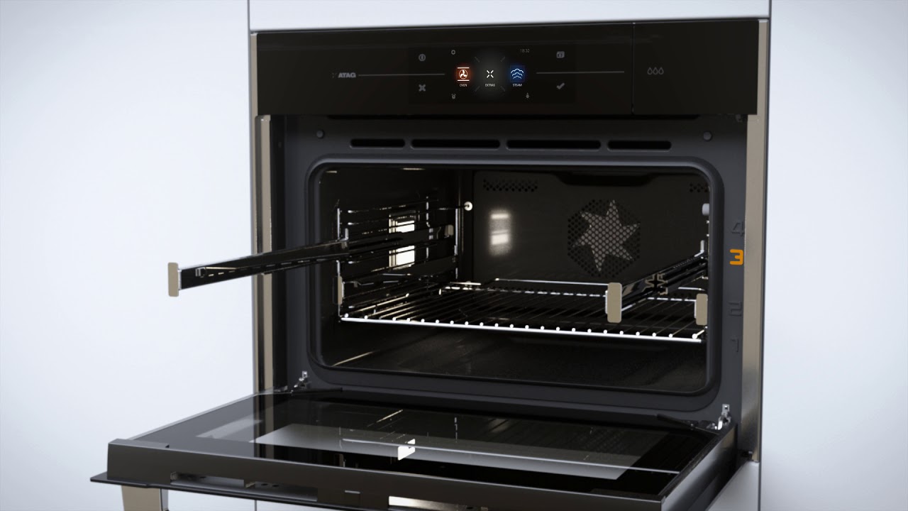 Bakken en stomen op meerdere niveaus in een MAGNA combi-stoomoven ...