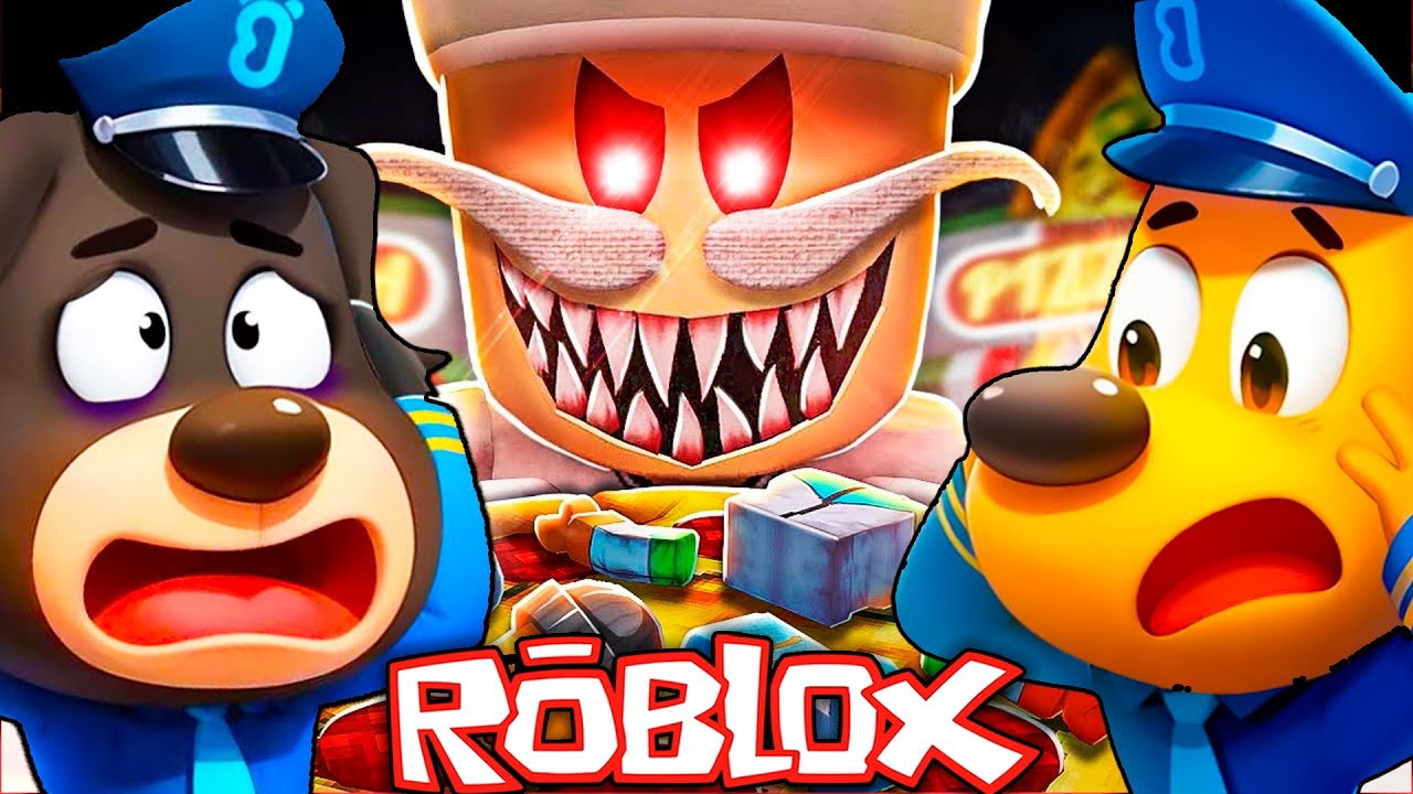 Sheriff Labrador & Dobie Play Escape Papa Pizza's Pizzeria in Roblox ...