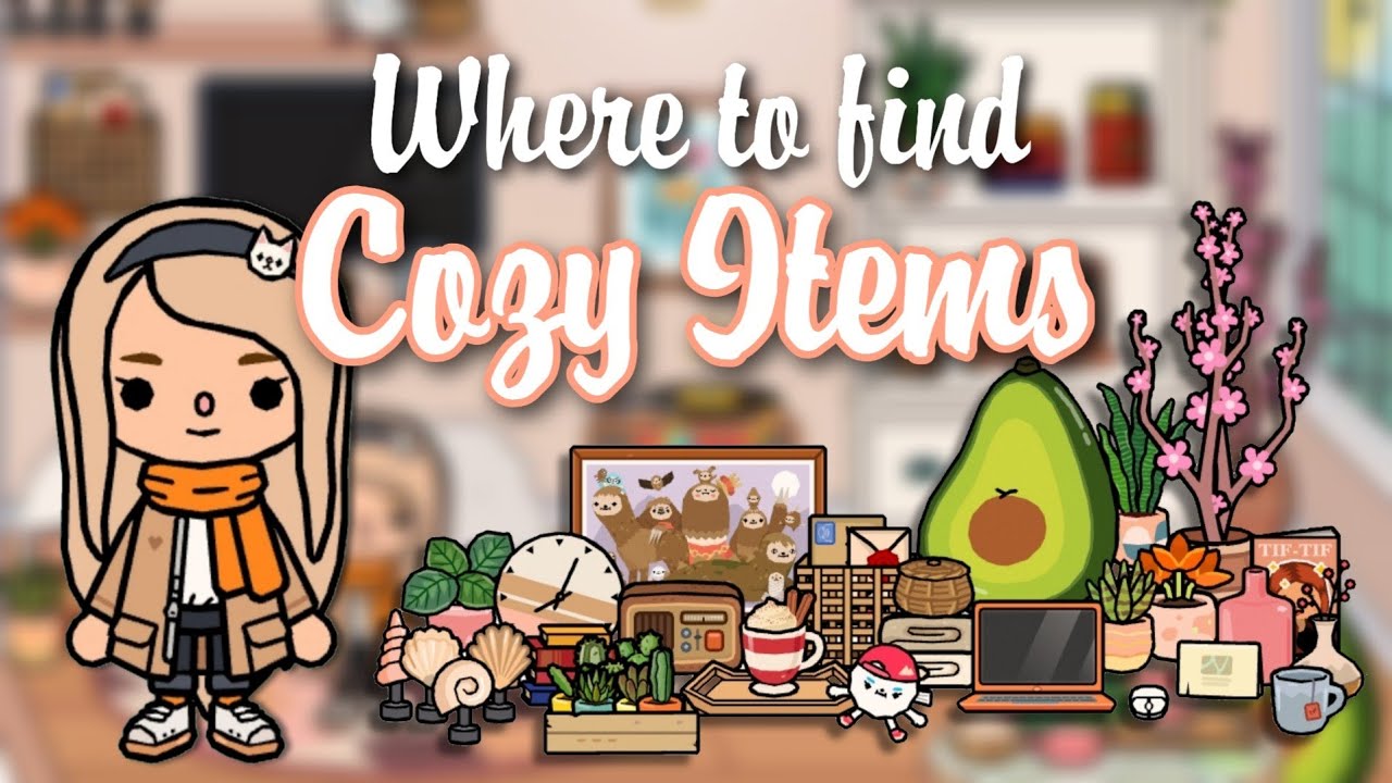 Where to find COZY ITEMS in Toca Life World - YouTube