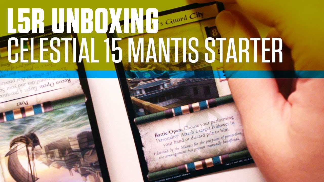 Legend of the Five Rings - Mantis Celestial Starter Deck - YouTube
