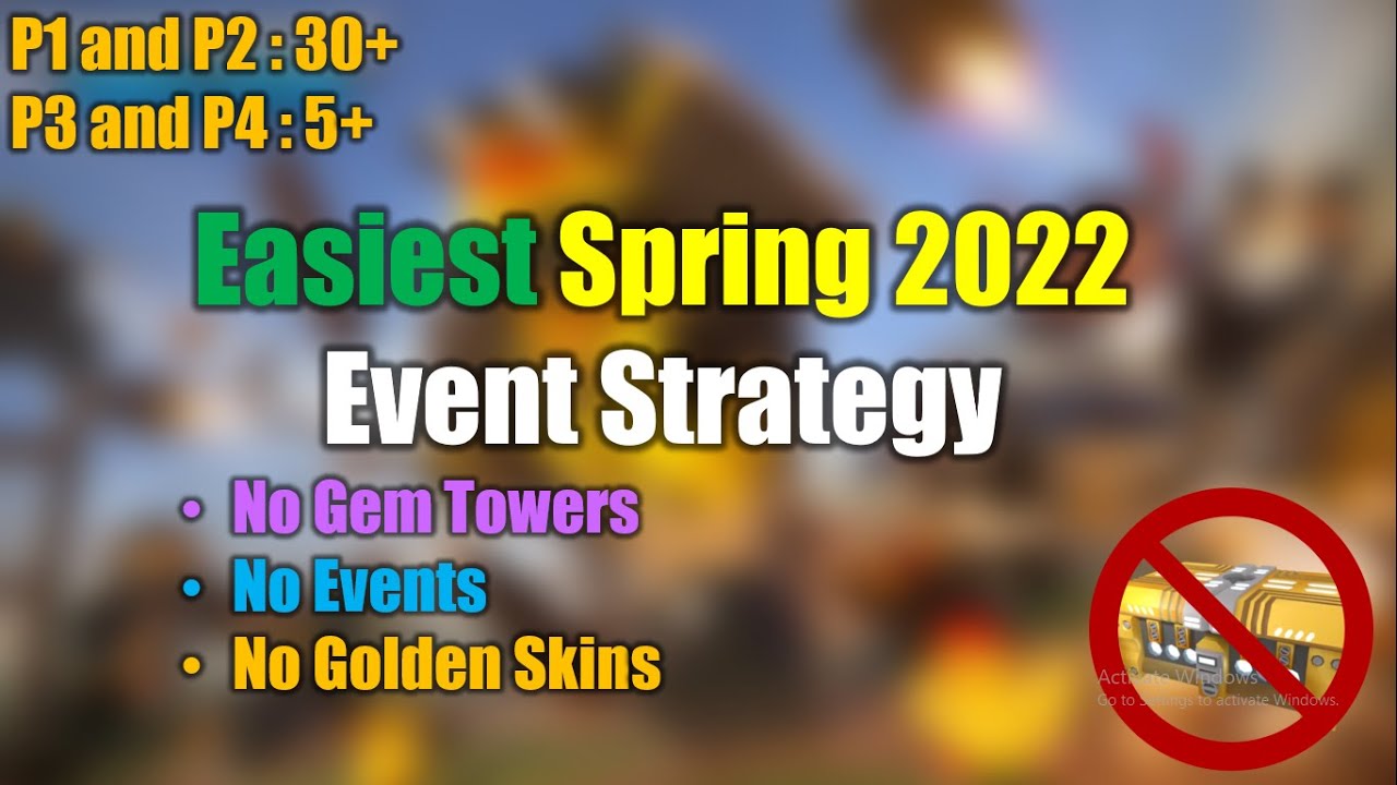 Easiest Spring 2022 Event Strategy - Tower Defense Simulator (ROBLOX ...