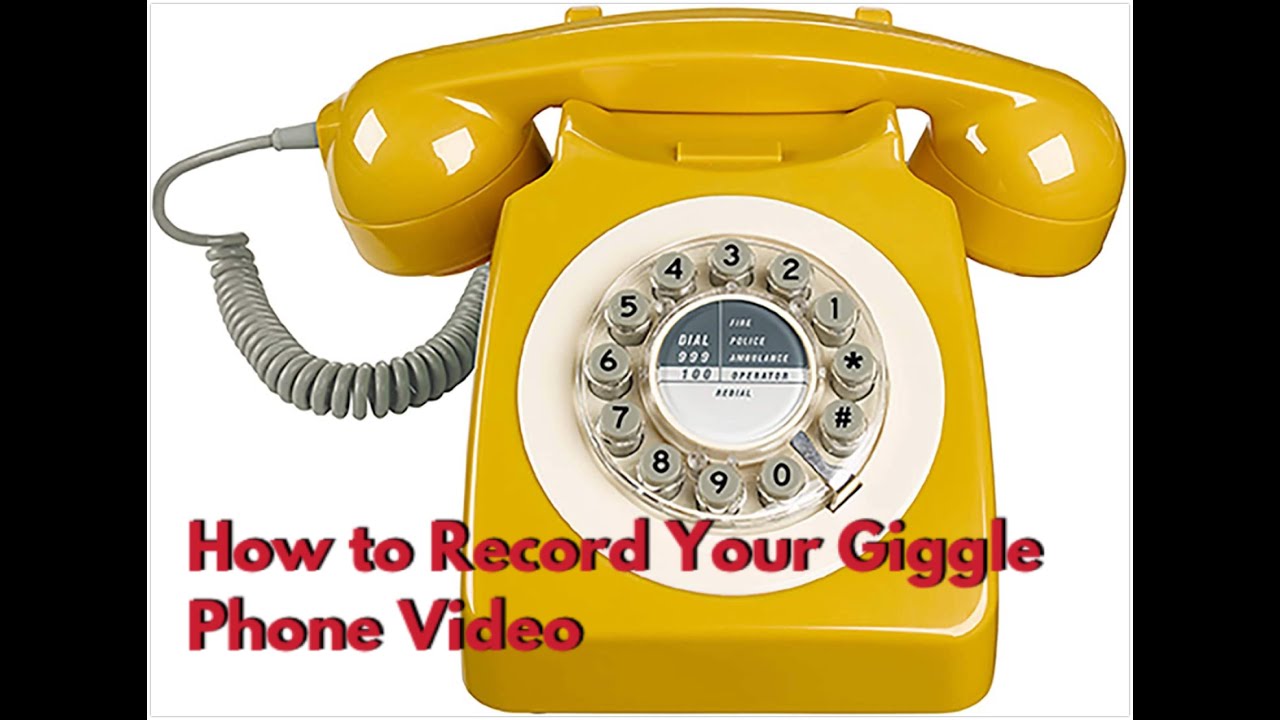 How to record your Giggle Phone - YouTube
